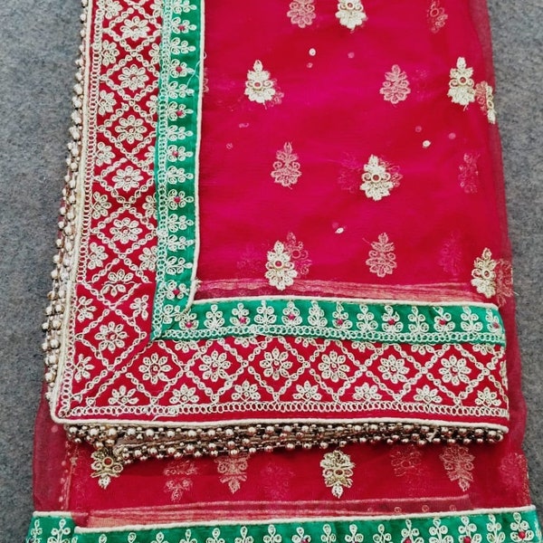 Bridal Red Dupatta - Etsy