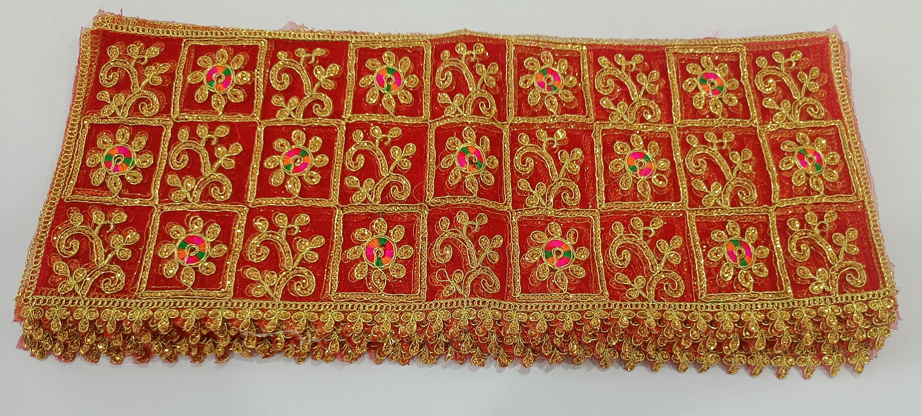 Small Devi Maa Chunni / Red Puja Chunri /durga Ma Chunri|/ Chunri for ...