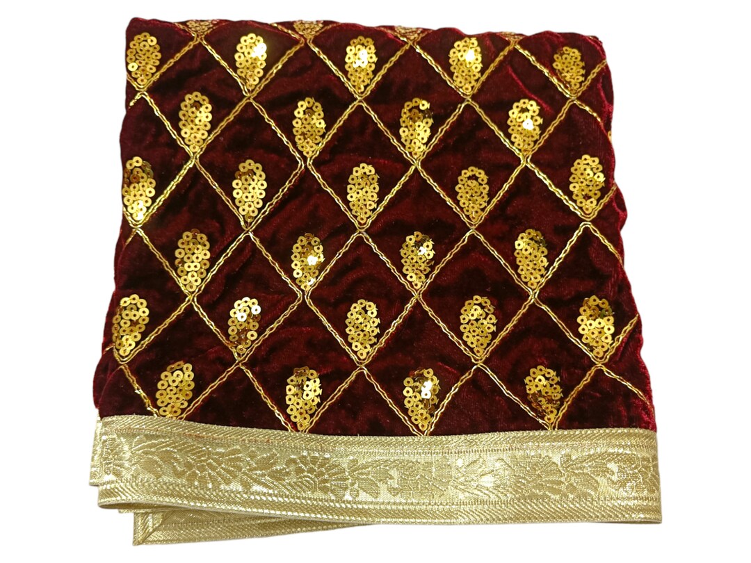 Pooja Aasan | Pooja Backdrop Cloth|multipurpose Religious Cloth| Velvet ...