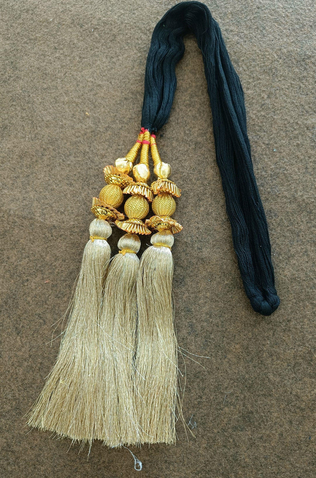 Punjabi Paranda/parandi Traditional Hair Accessory Braid Tasslesblack ...