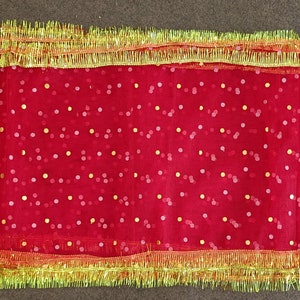 7 Pcs Devi Maa Red Chunni / Red Puja Chunri /durga Ma Chunri/ Chunri ...