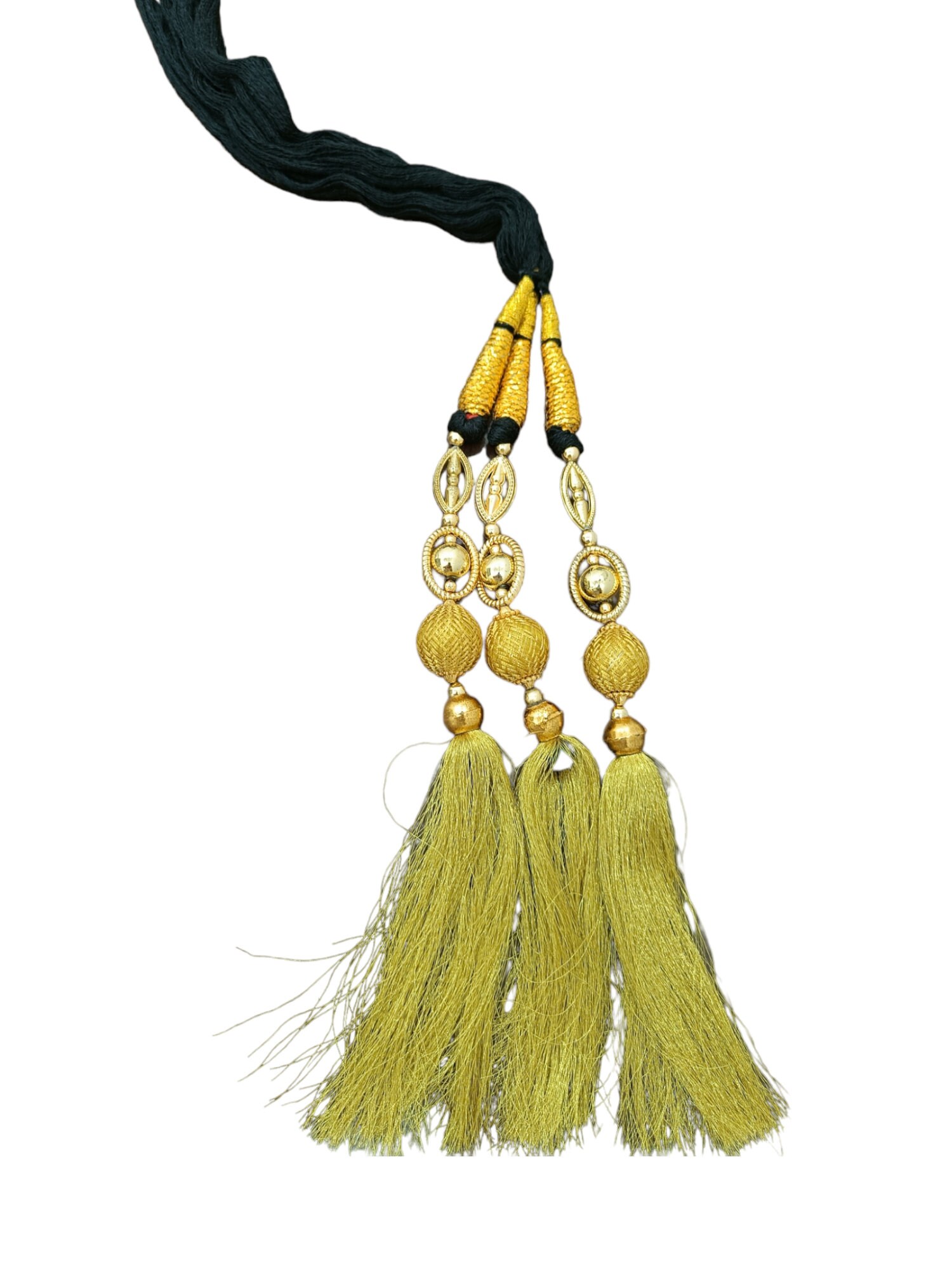 Punjabi Paranda/parandi Traditional Hair Accessory Braid Tassles(black ...