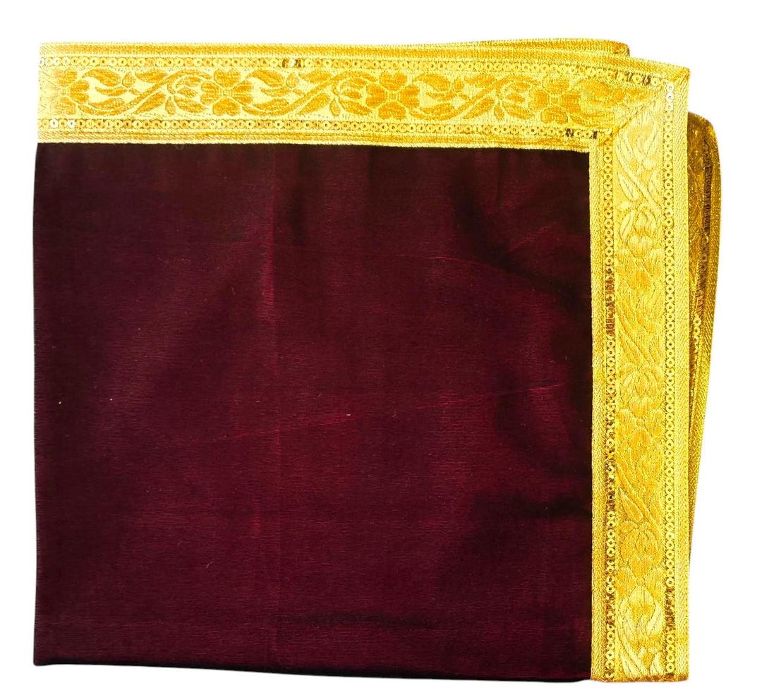 Set of 2 Temple Cloth | Pooja Aasan | Deity Aasan | Mandir Backdrop ...