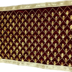 Beautiful Embroidered Pooja Aasan Pooja Backdrop Clothmultipurpose ...