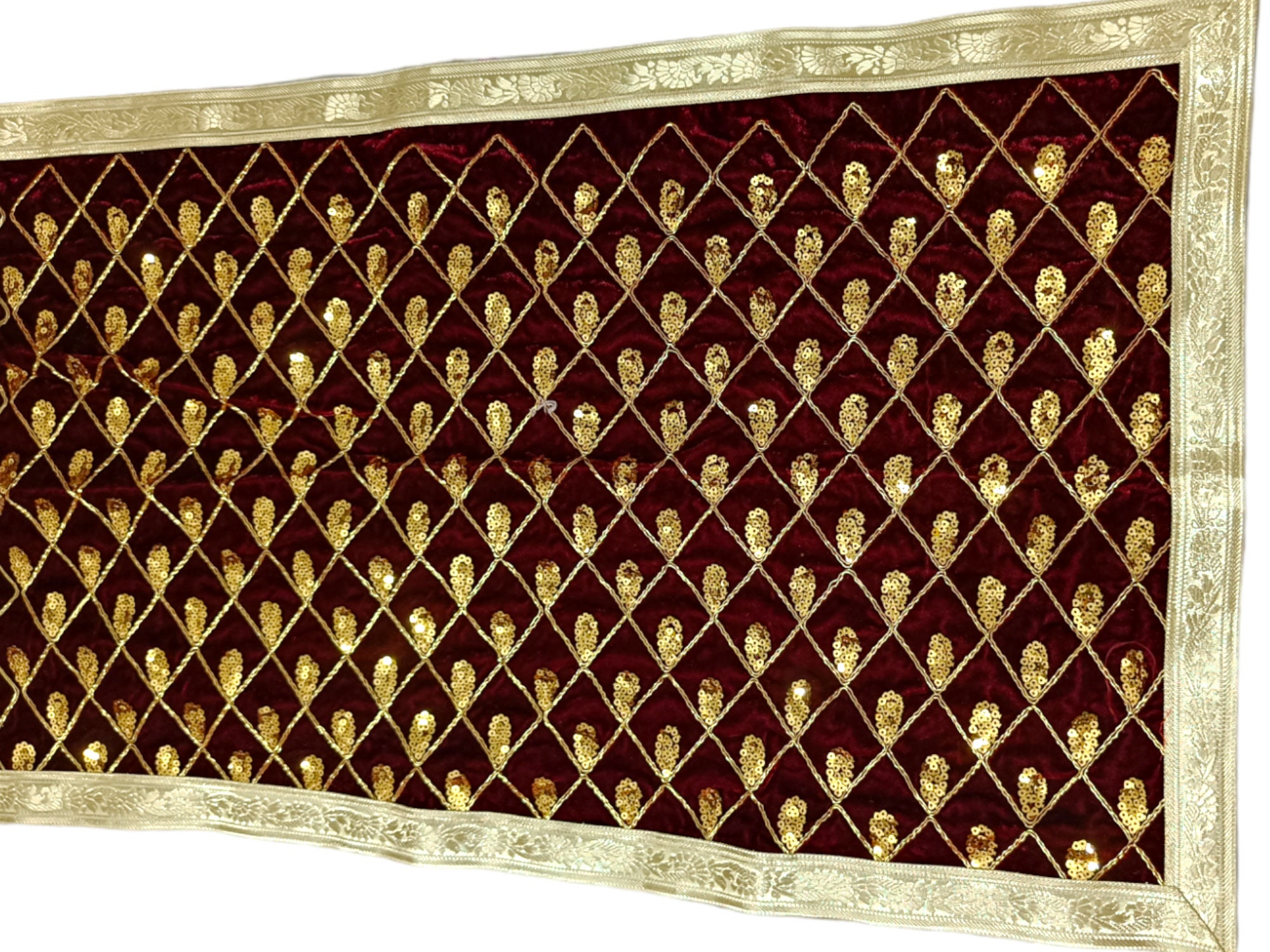 Pooja Aasan | Pooja Backdrop Cloth|multipurpose Religious Cloth| Velvet ...