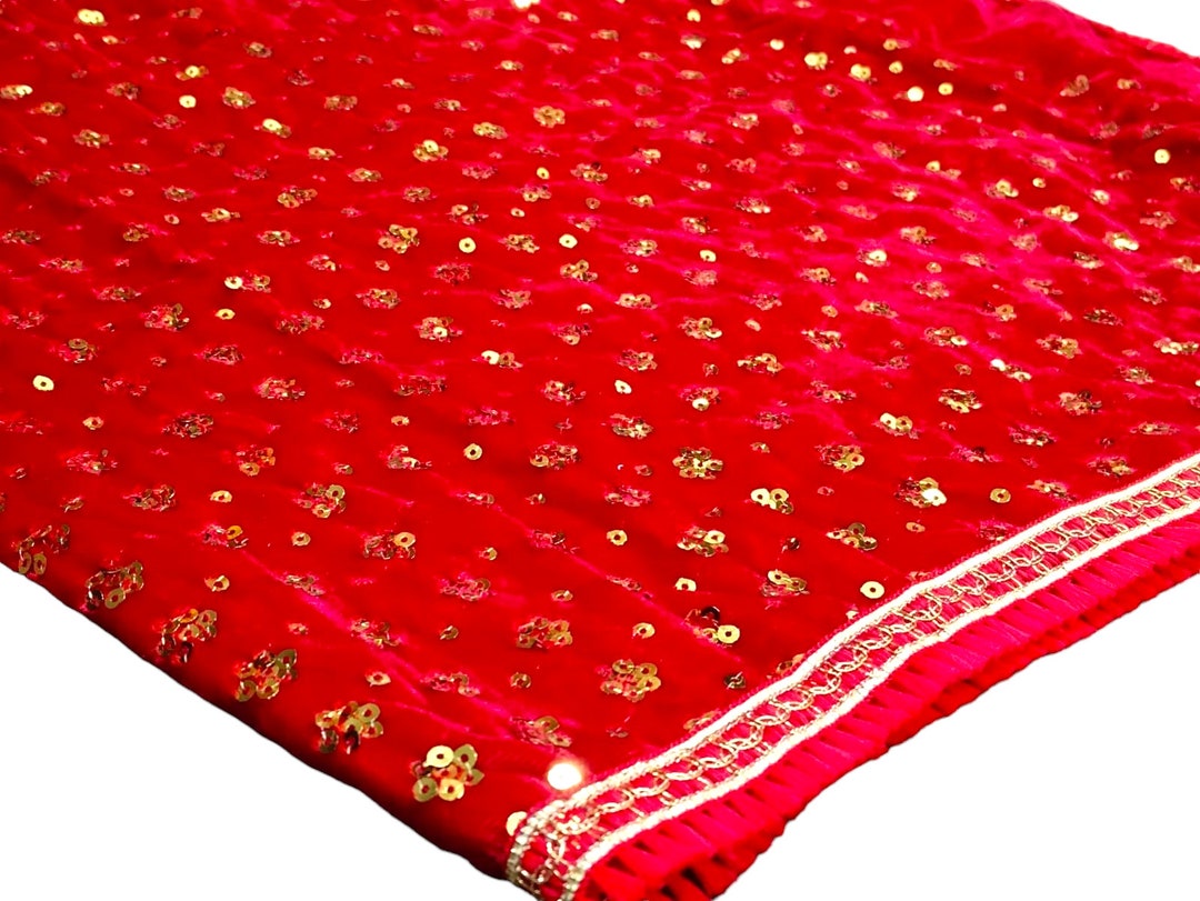 Red Puja Chunri for Navratri/chunari for Devi Ma/chundadi, Matarani Ki ...