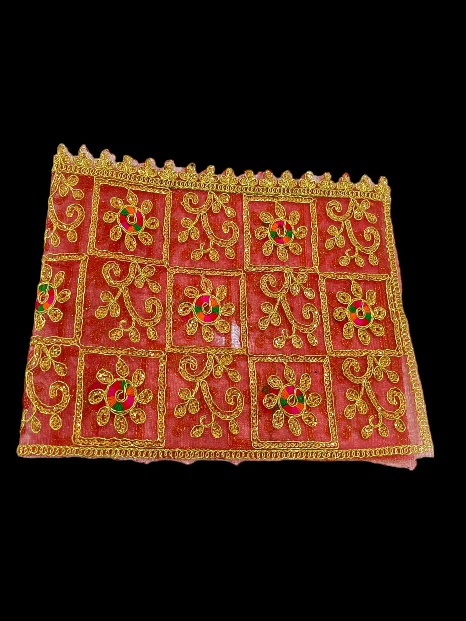 Small Devi Maa Chunni / Red Puja Chunri /durga Ma Chunri/ - Etsy