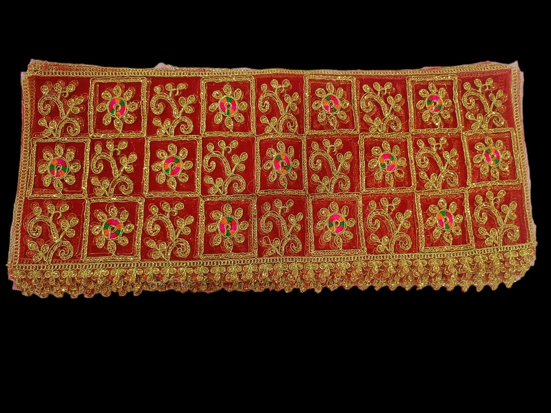 Small Devi Maa Chunni / Red Puja Chunri /durga Ma Chunri|/ Chunri for ...