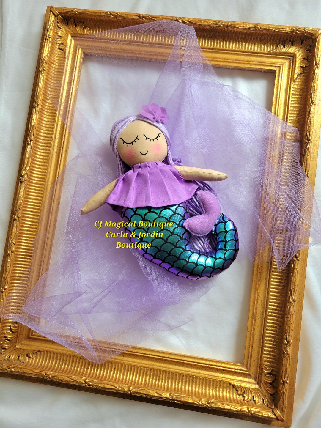 Lavender Mermaid Dolls, Mermaid Dolls, Cute Mermaid Dolls, Handmade ...