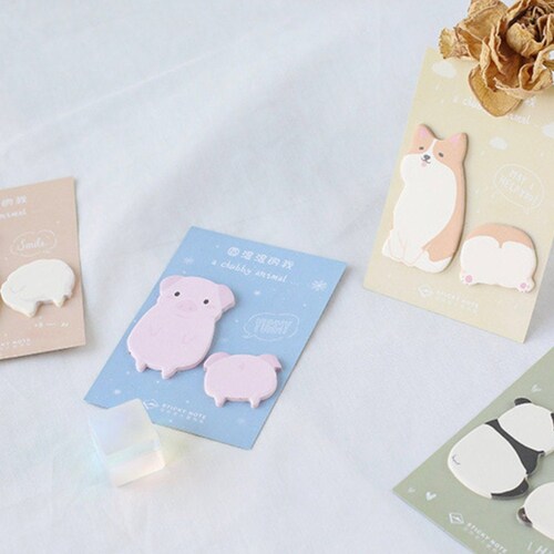 100 Sheets Bear Memo Pad Animal Memo Set Small Memo Pad Kawaii - Etsy