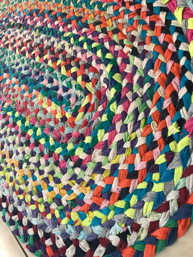 Handmade Braided T-shirt Rug T-shirt Rug Braided Rug Rag - Etsy