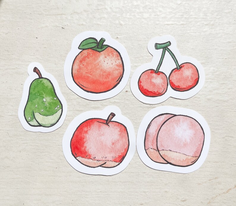 ACNH Fruits Sticker Pack - Etsy