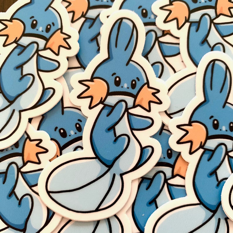 Cute Mudkip Pokemon Sticker - Etsy