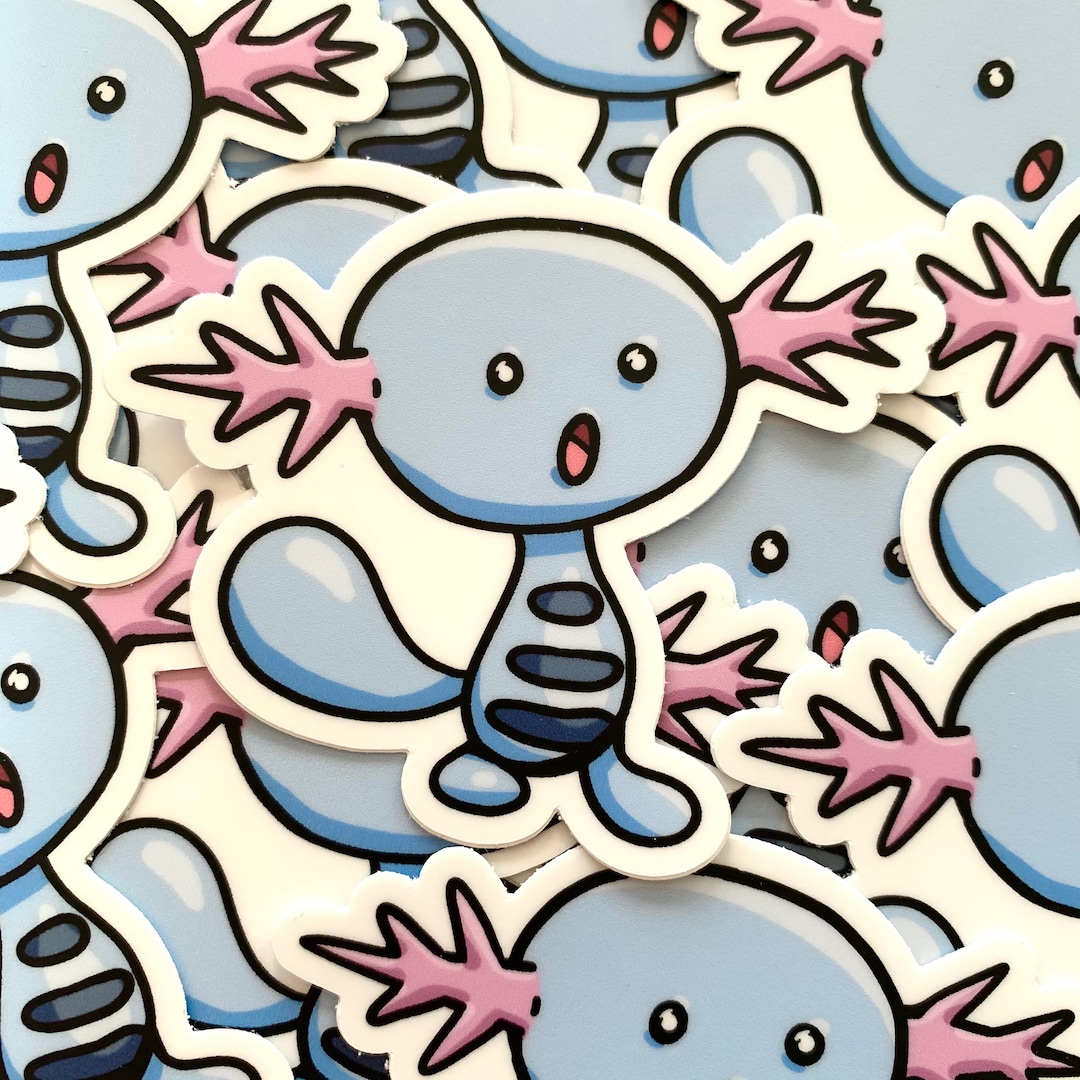 Cute Wooper Pokemon Sticker - Etsy