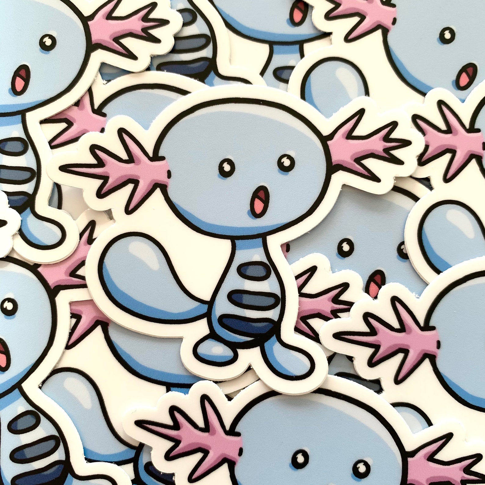 Cute Wooper Pokemon Sticker - Etsy