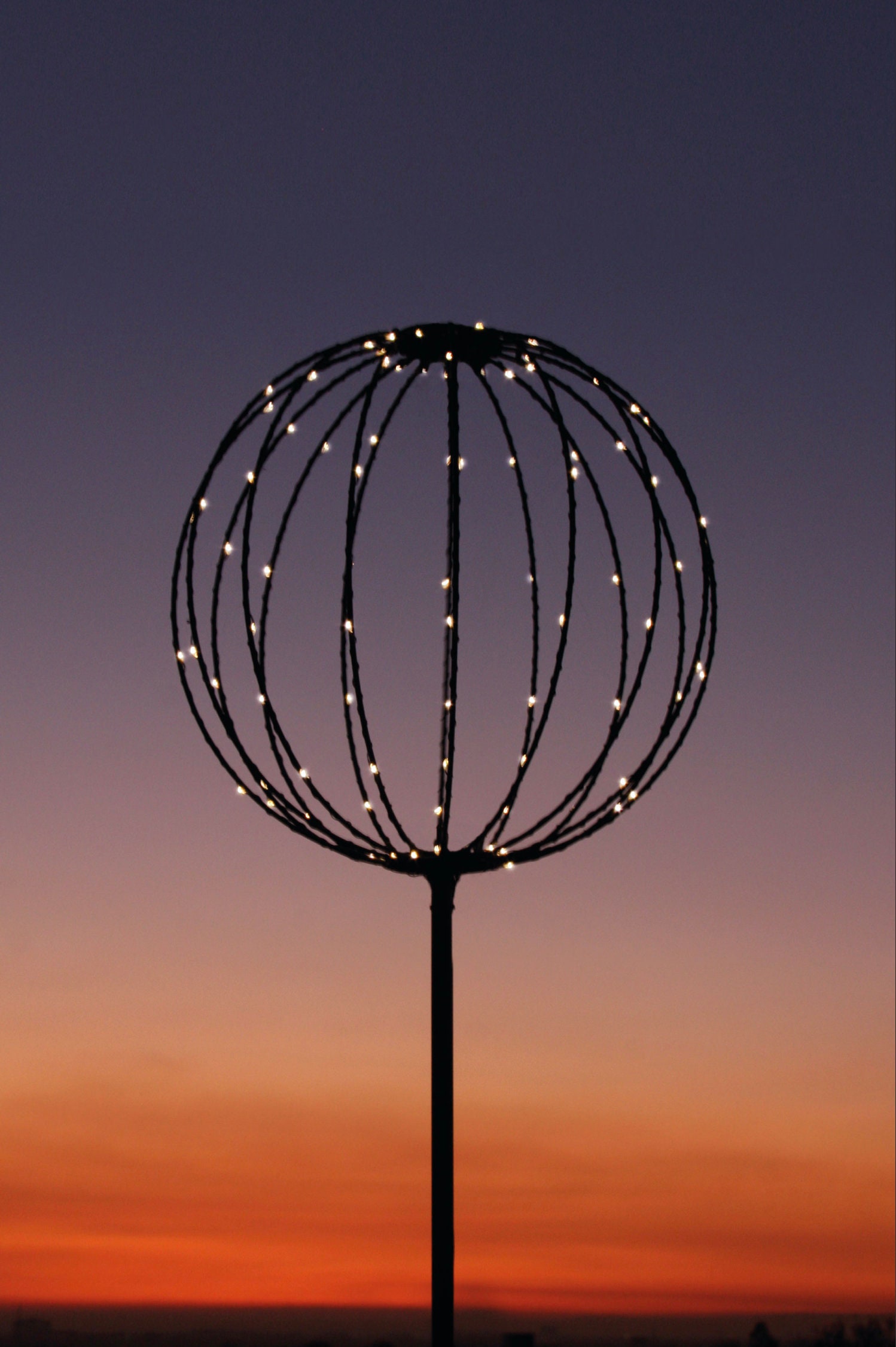 Solar Sphere Garden Light - Etsy