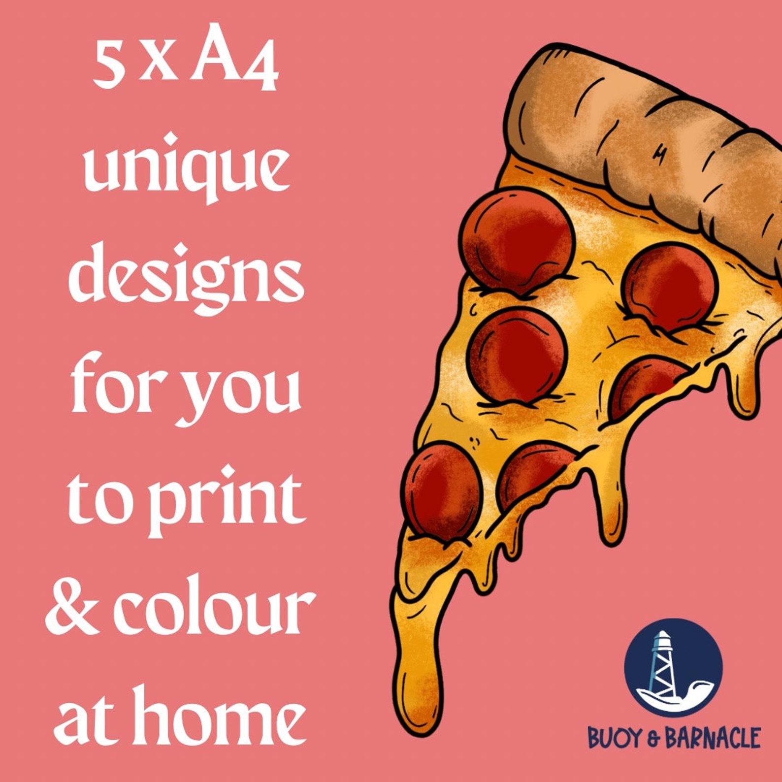 Fast Food Colouring Pages Set 1 Contains 5 Food Pictures to Download ...