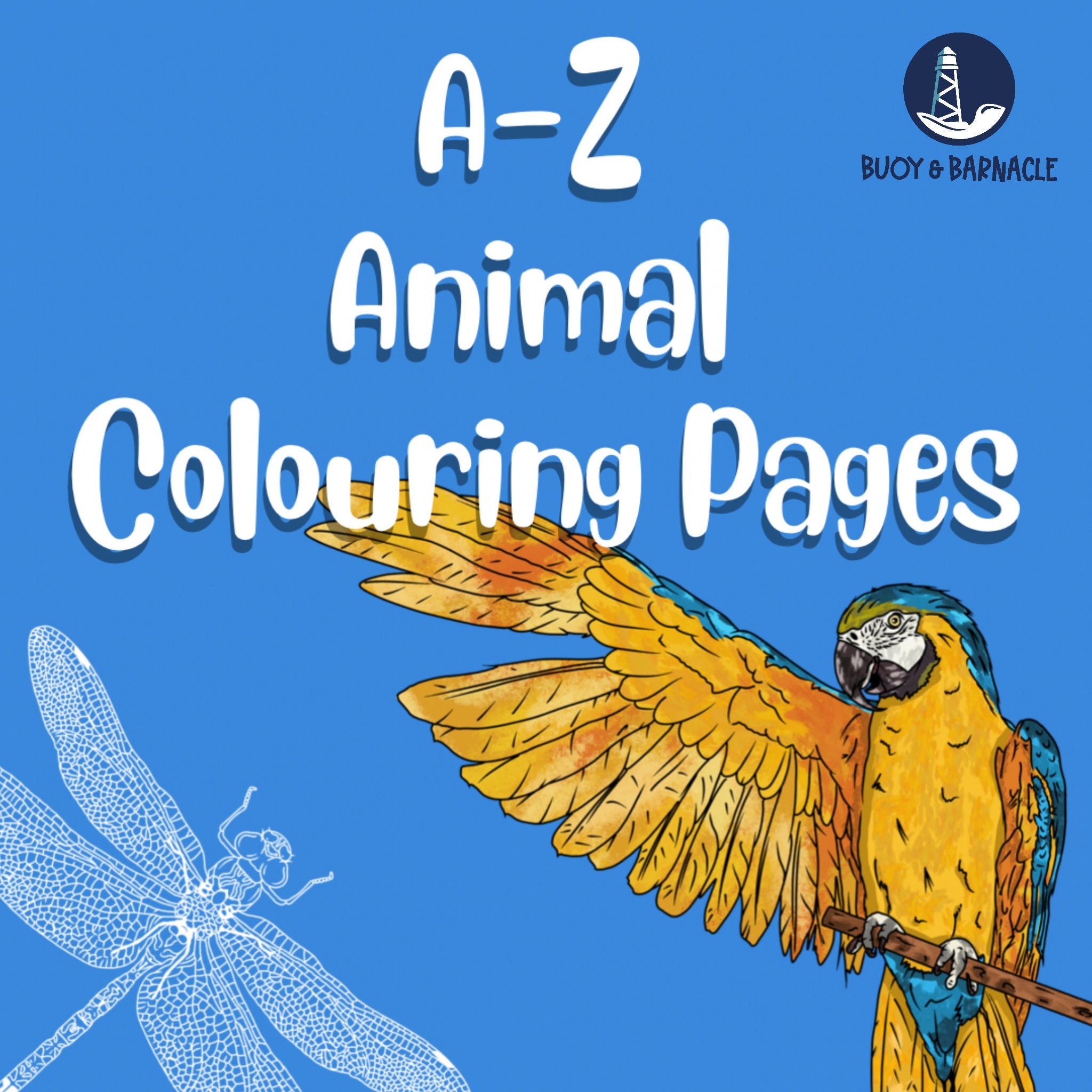 Explore the Animal Kingdom A-Z Animal Colouring Pages for Kids and ...