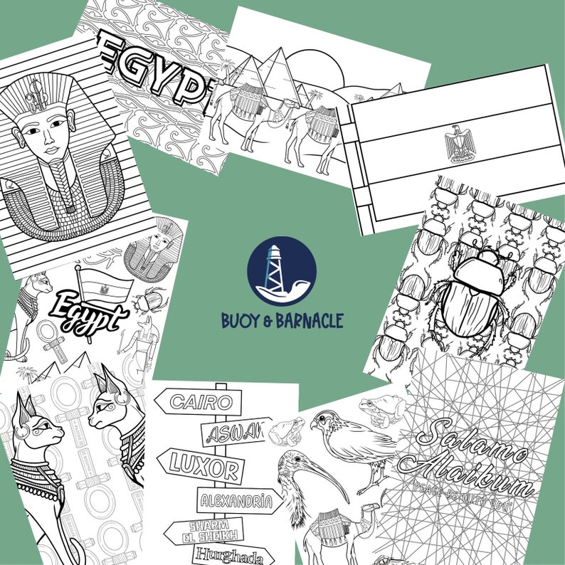 Egypt Coloring Pages | Printable Egyptian-themed Art for Kids and ...