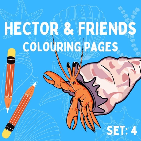 Hector & Friends Colouring Pages Set:4 PRINT AT HOME Digital - Etsy