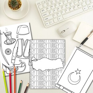 Turkey Colouring Pages Contains 10 Turkish Themed Pictures to Download ...