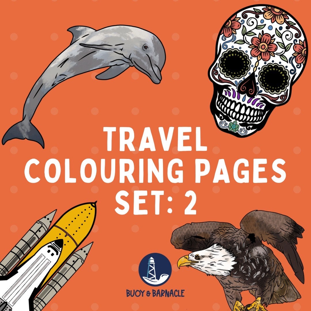 Travel Destinations Part: 2 Colouring Pages Print at Home Greece India ...