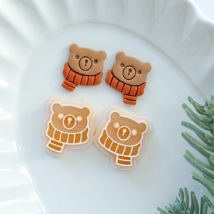Polar Bear Christmas Clay Cutters | Christmas Polymer Clay Cutter ...