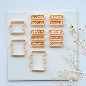 Book Stack Clay Cutters: Polymer Clay Earring Jewelry Tools - Etsy