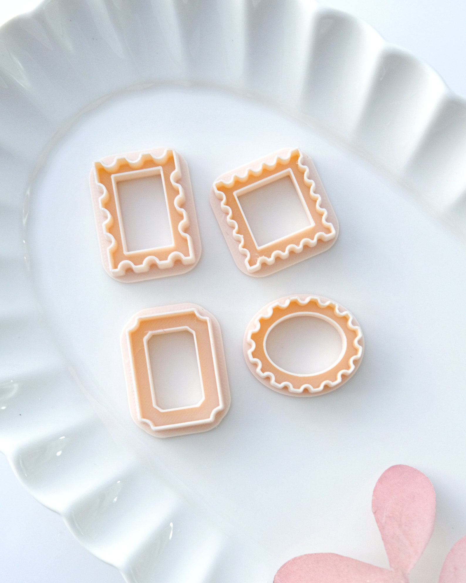 Holiday Postage Stamp Clay Cutters Frame Polymer Clay - Etsy