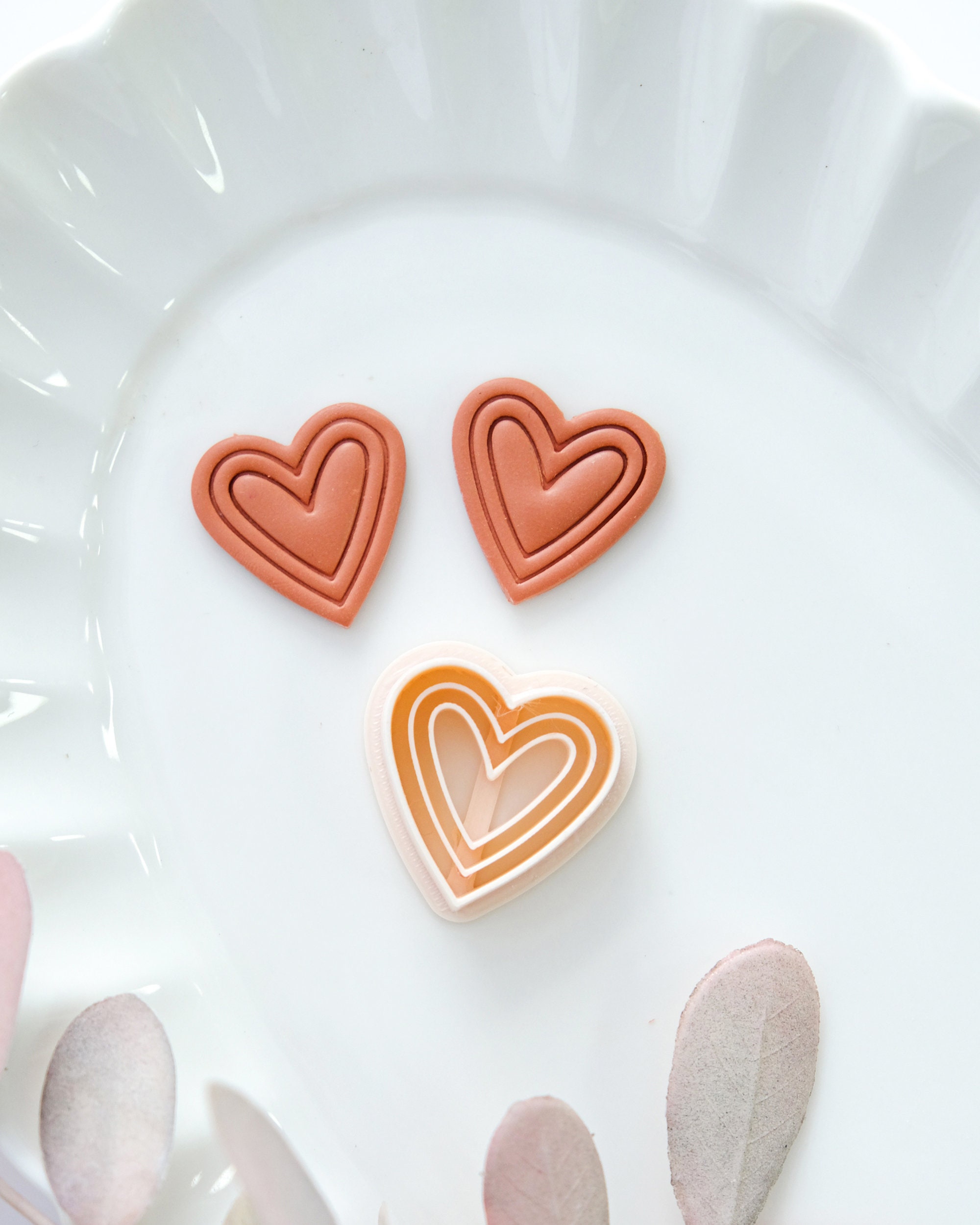 Heart Shape Polymer Clay Cutters Valentines Day Cutter - Etsy