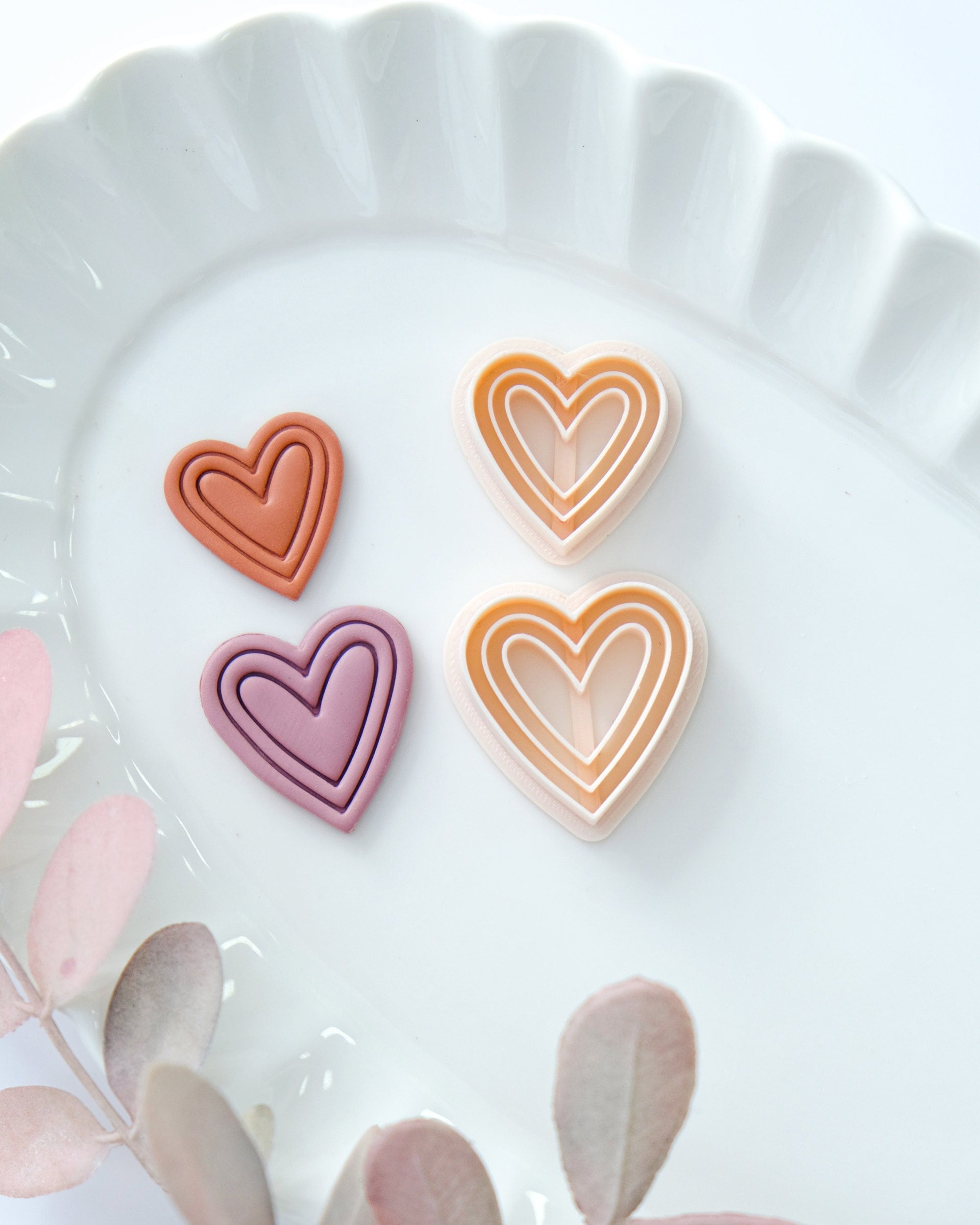 Heart Shape Polymer Clay Cutters Valentines Day Cutter - Etsy