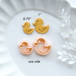 Cute Yellow Duck Polymer Clay Cutters | Baby Duck Stud Earring Clay ...