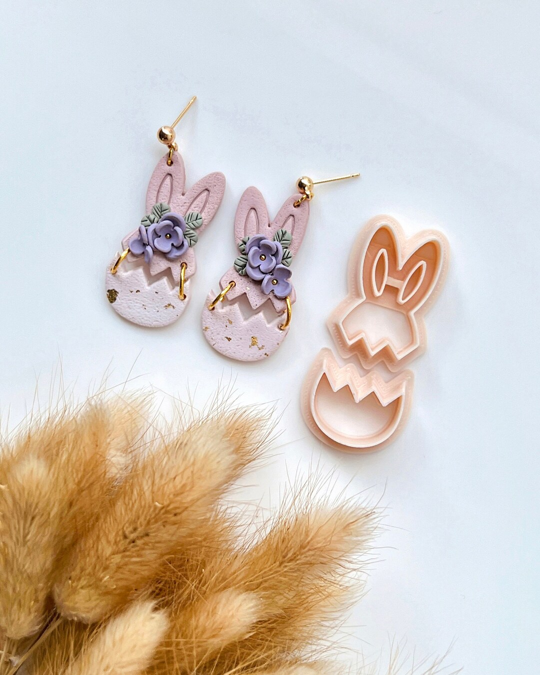 Easter Hatching Bunny Polymer Clay Cutters | Easter Clay Cutters for ...
