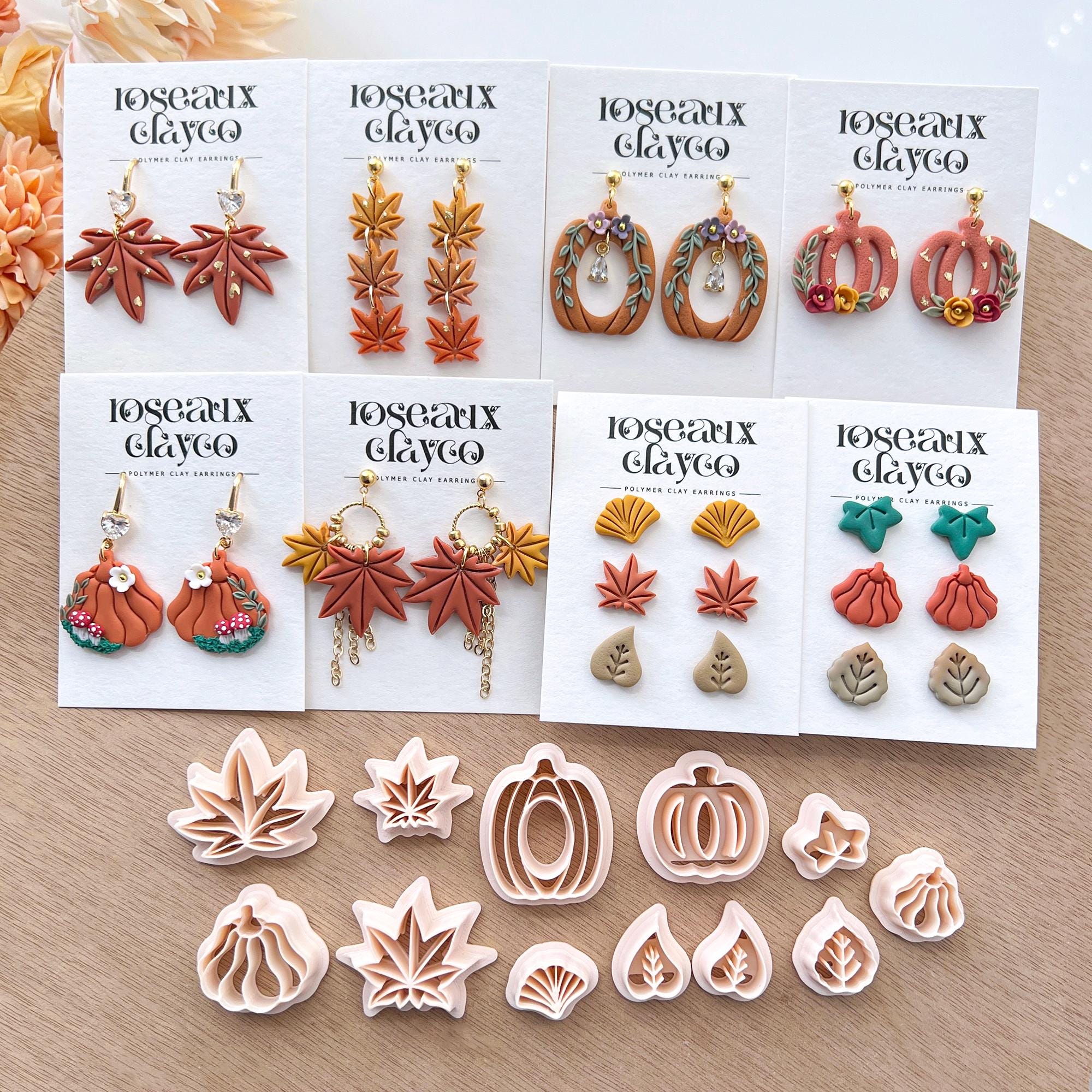 Maple Leaf Polymer Clay Cutters | Autumn Earring Jewelry Making | Clay ...