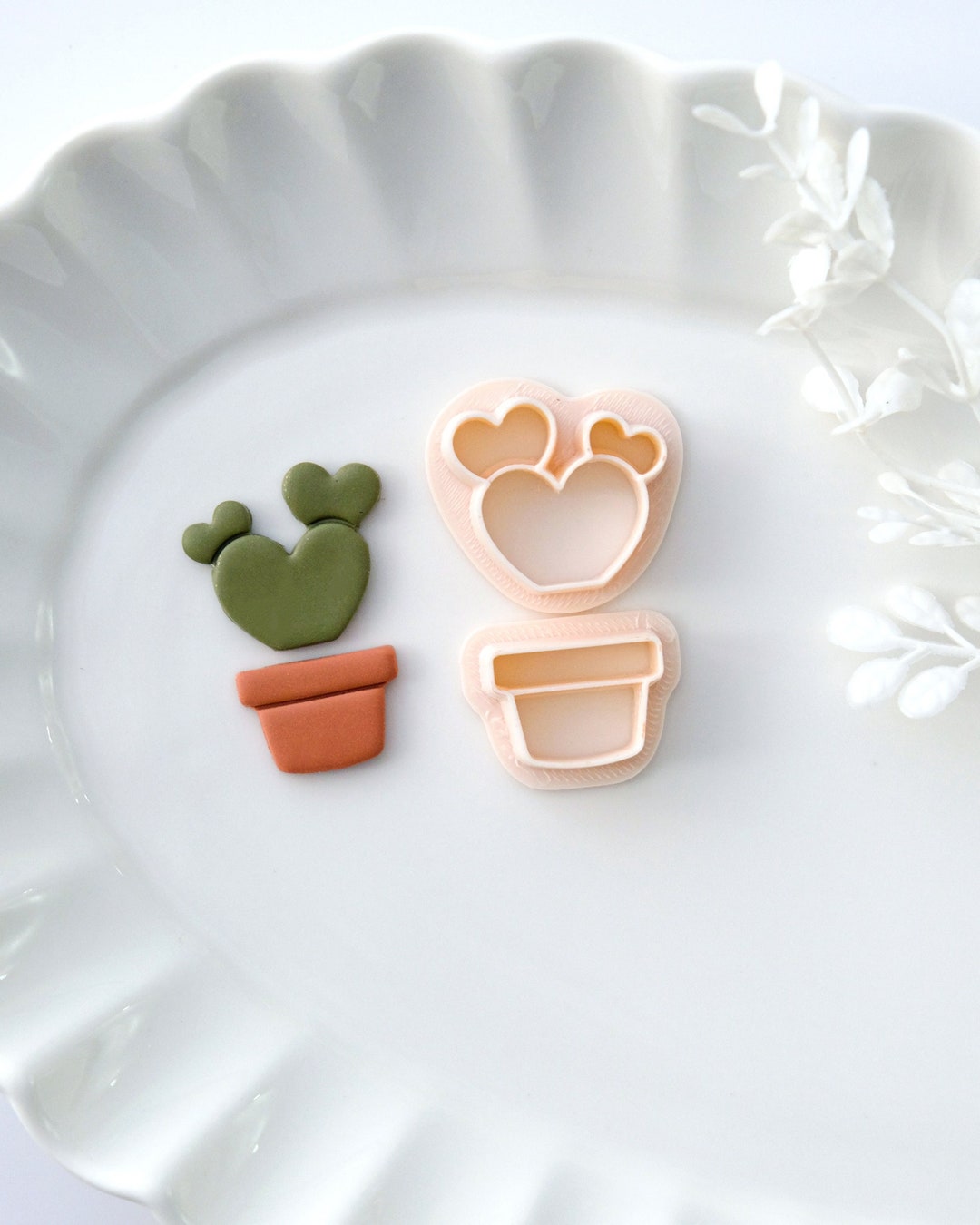 Cactus Polymer Clay Cutters: Heart Spring Plant Jewelry Making - Etsy