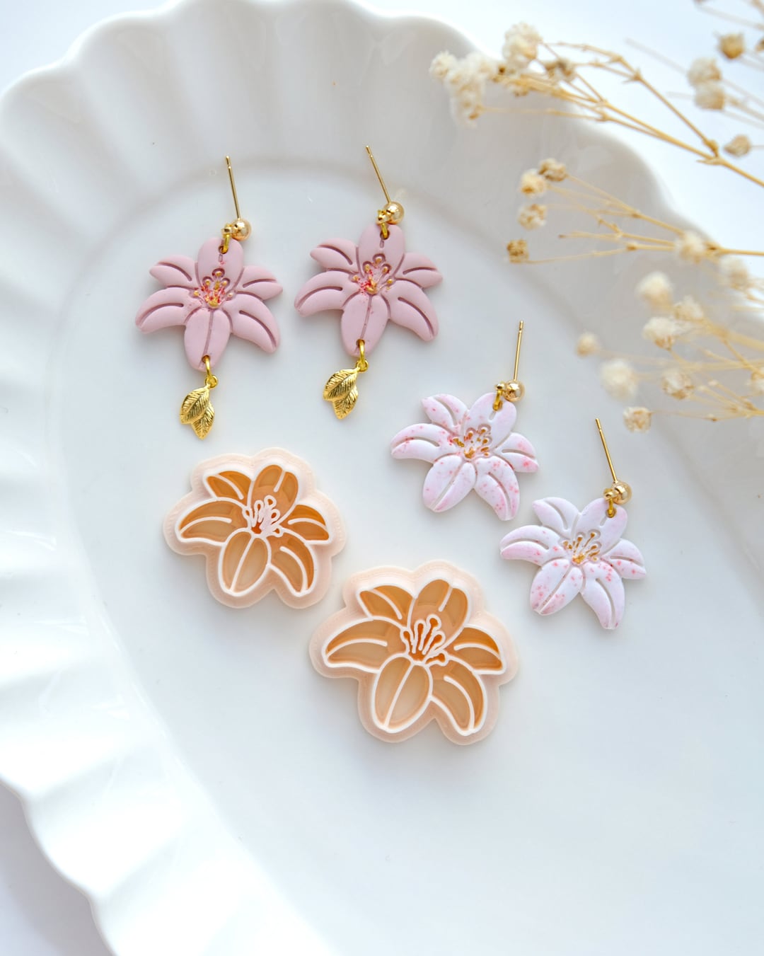Lily Flower Polymer Clay Cutter | Spring Clay Cutter | Floral Clay ...