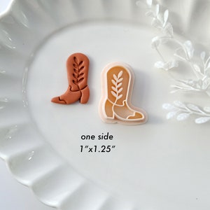 Cowboy Boots Polymer Clay Cutters | Embossing Clay Earring Cutters ...