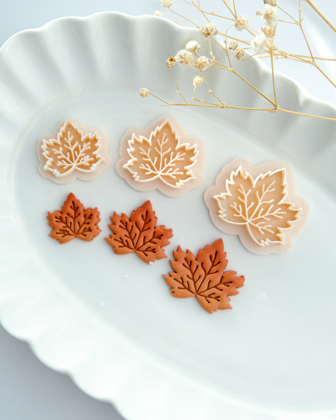 Maple Leaf Clay Cutters | Fall Leaf Polymer Clay Cutters | Maple ...
