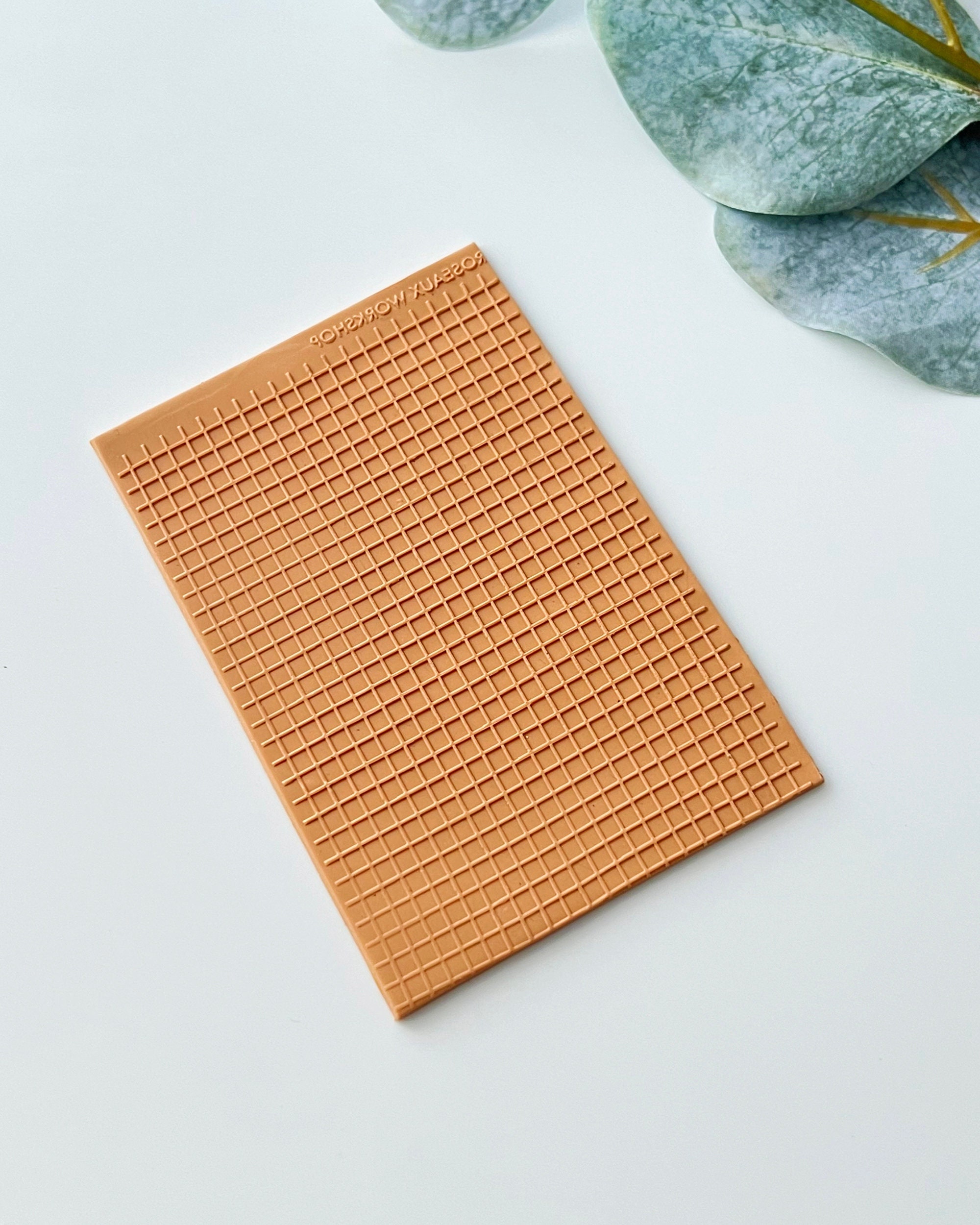 Waffle Grid Polymer Clay Texture Mat: Soft Rubber Clay Tool - Etsy