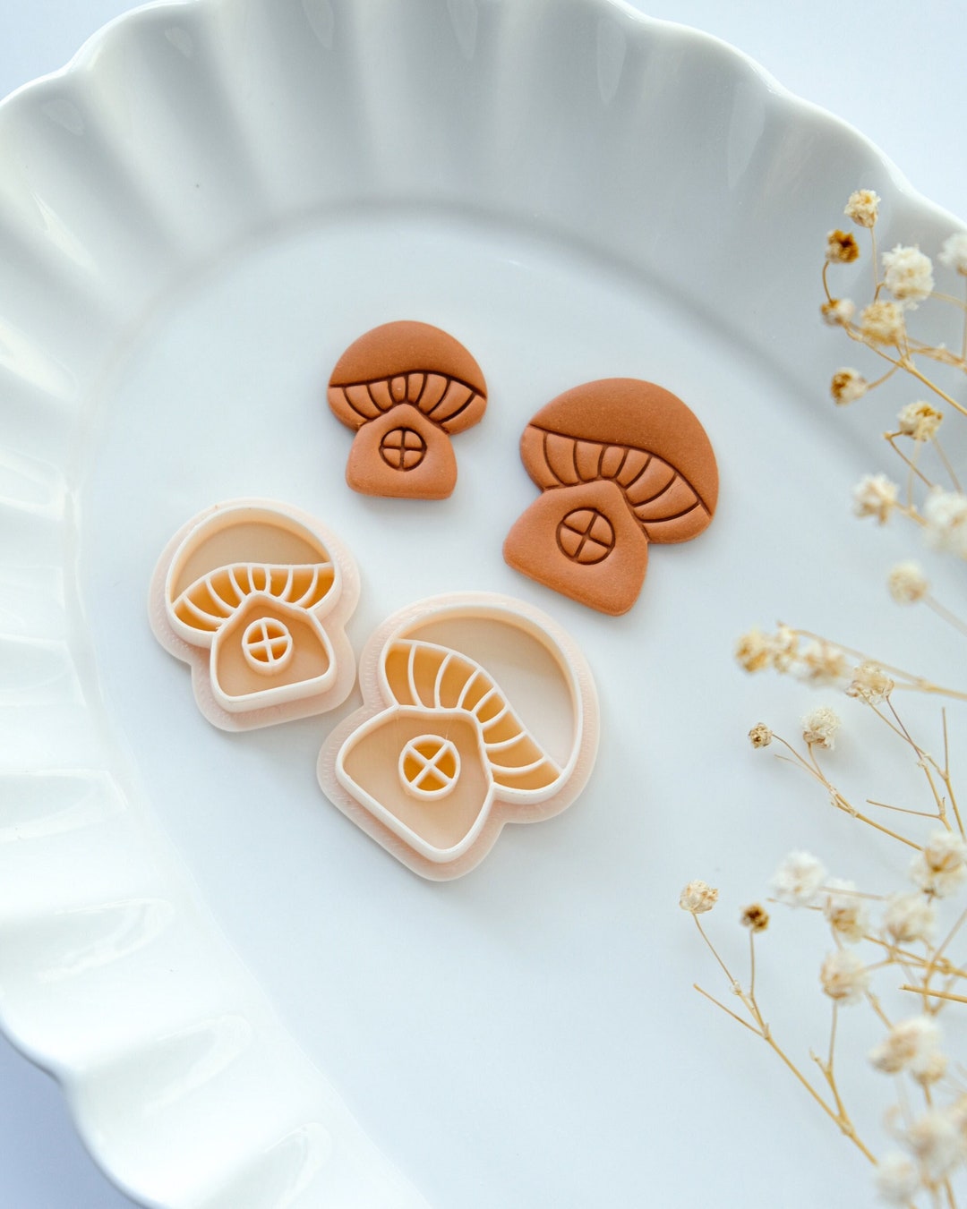 Mushroom House Polymer Clay Cutters | Fall Autumn Clay Cutters - Etsy