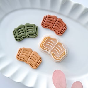 Open Book Clay Cutters | Winter Polymer Clay Cutters | Clay Earring ...