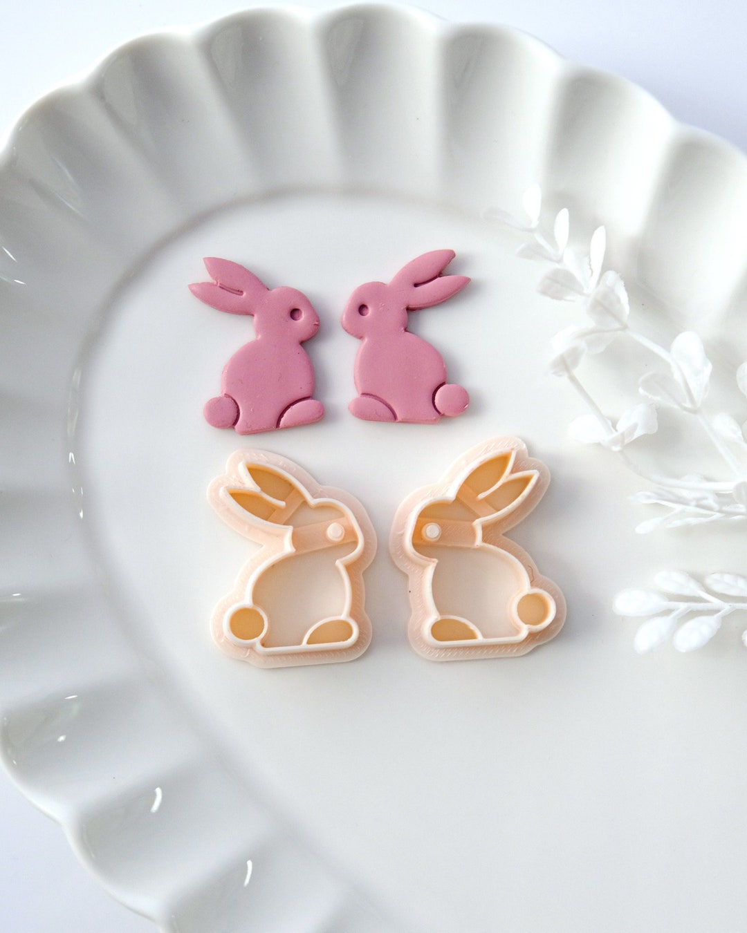 Easter Bunny Polymer Clay Cutters | Rabbit Polymer Clay Cutter | Animal ...