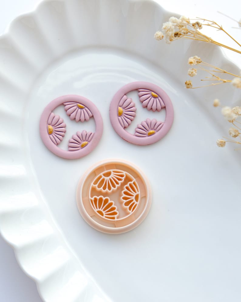 Daisy Flower Round Hoop Clay Cutter: Spring Earring Jewelry Tool - Etsy