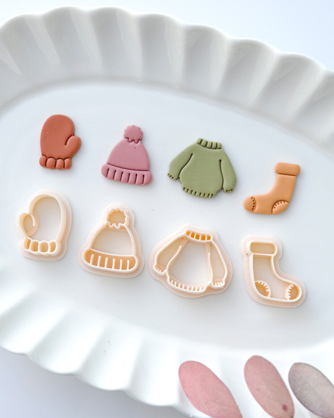 Christmas Clay Cutters Set | Stud Earring Polymer Clay Cutters | Socks ...