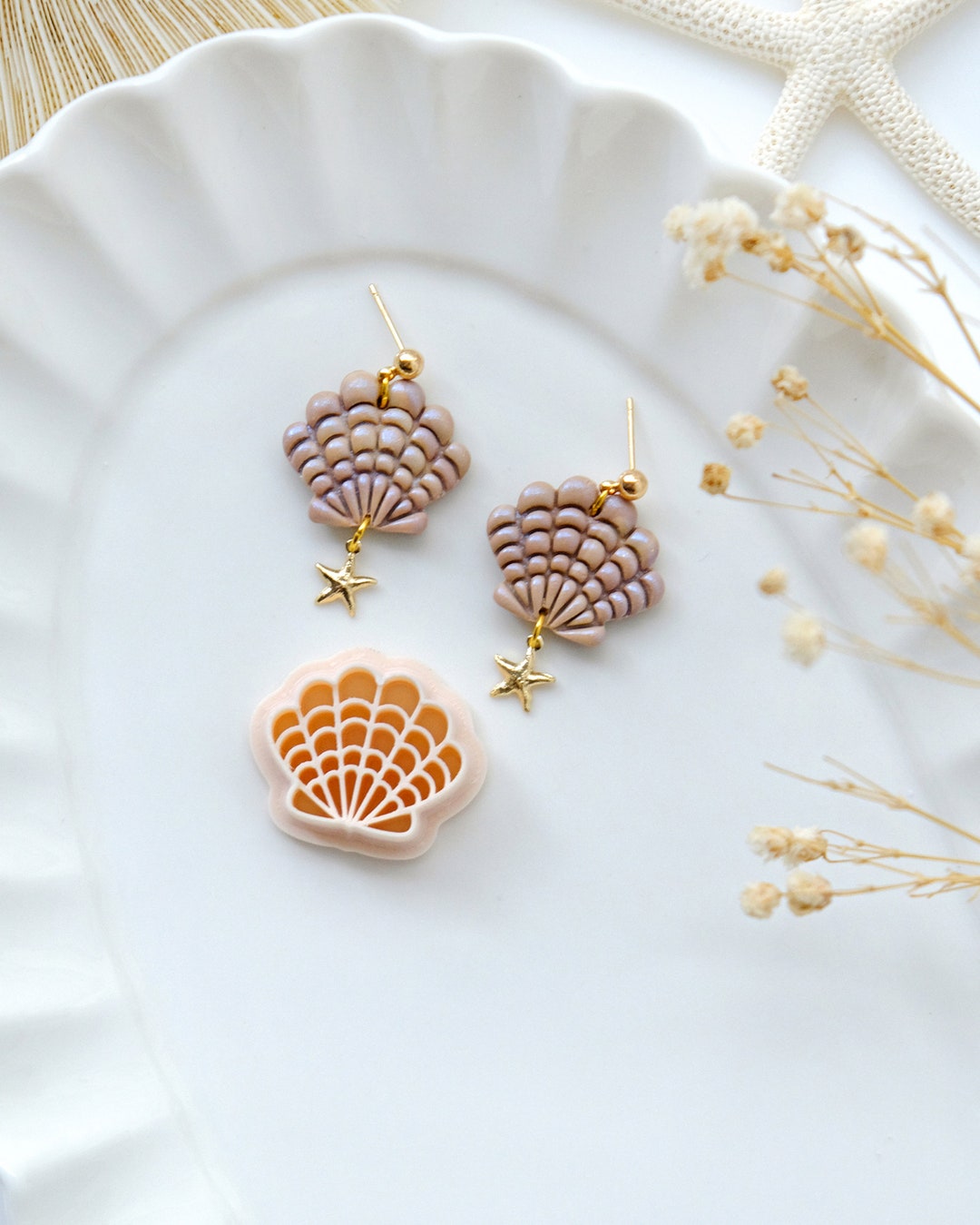 Seashell Polymer Clay Cutter | Summer Clay Cutters | Clay Earring ...