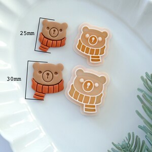 Polar Bear Christmas Clay Cutters | Christmas Polymer Clay Cutter ...