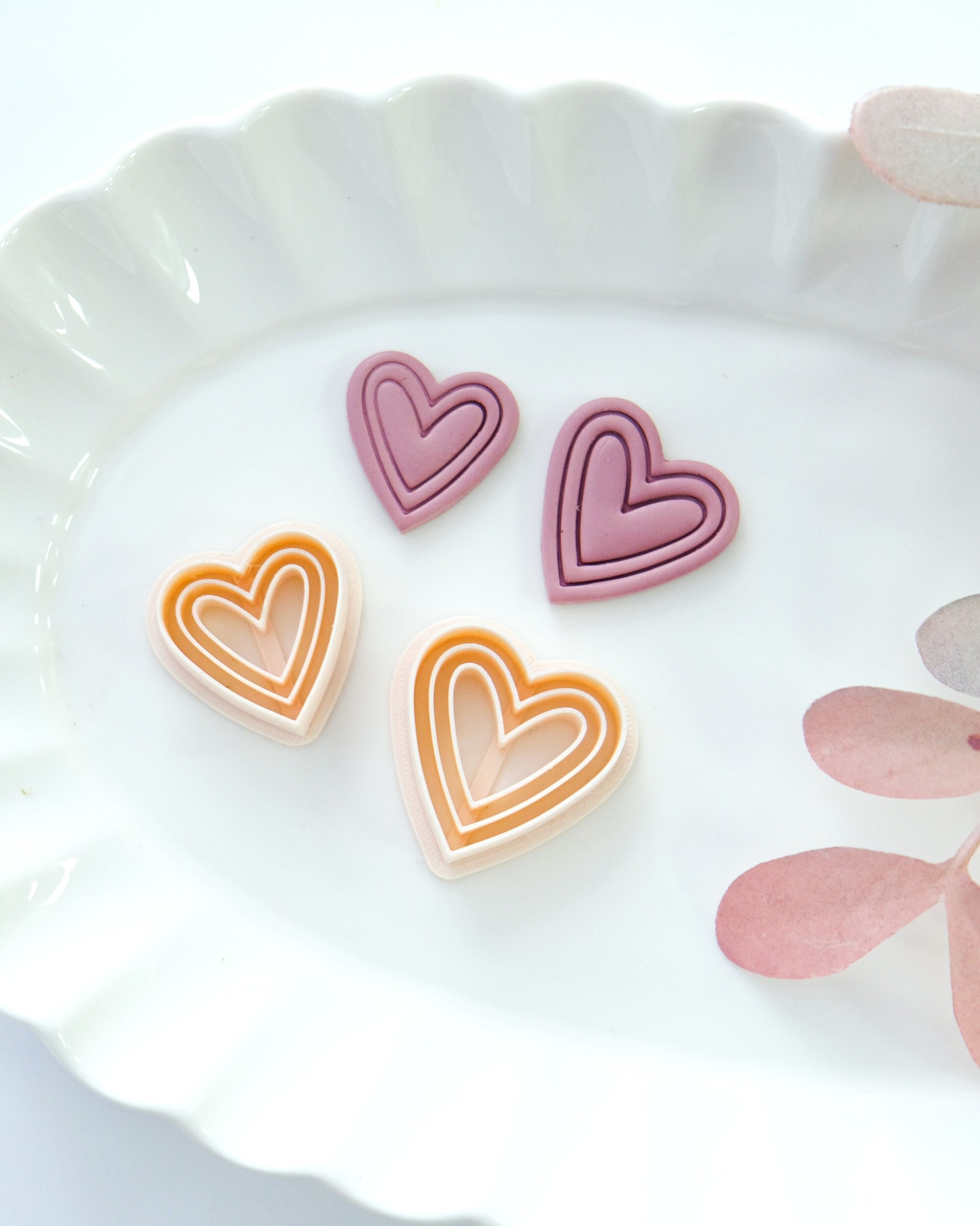 Heart Shape Polymer Clay Cutters Valentines Day Cutter - Etsy