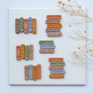 Book Stack Clay Cutters: Polymer Clay Earring Jewelry Tools - Etsy