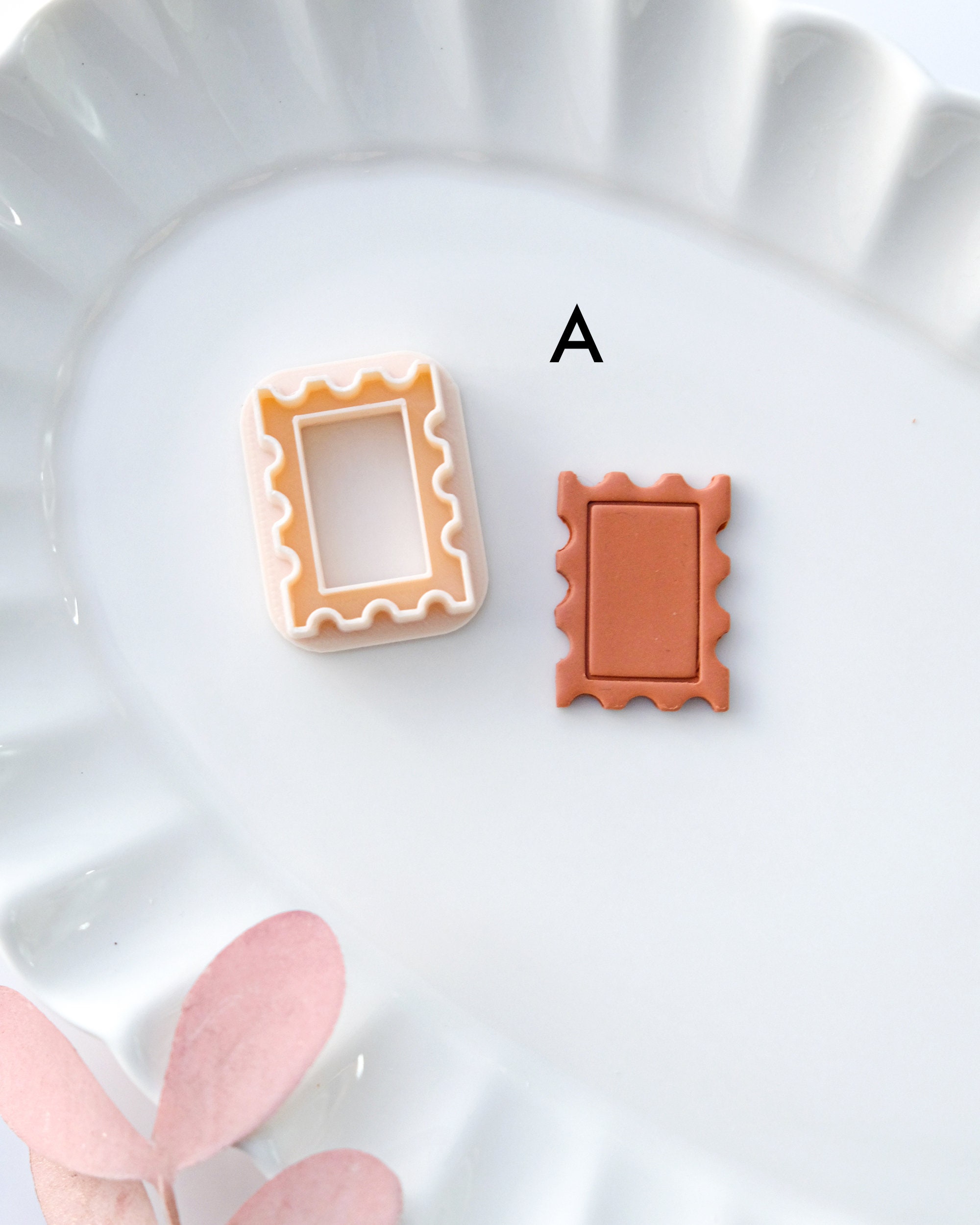 Holiday Postage Stamp Clay Cutters Frame Polymer Clay - Etsy