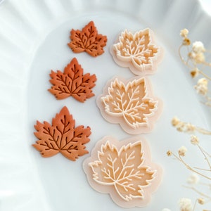 Maple Leaf Clay Cutters | Fall Leaf Polymer Clay Cutters | Maple ...